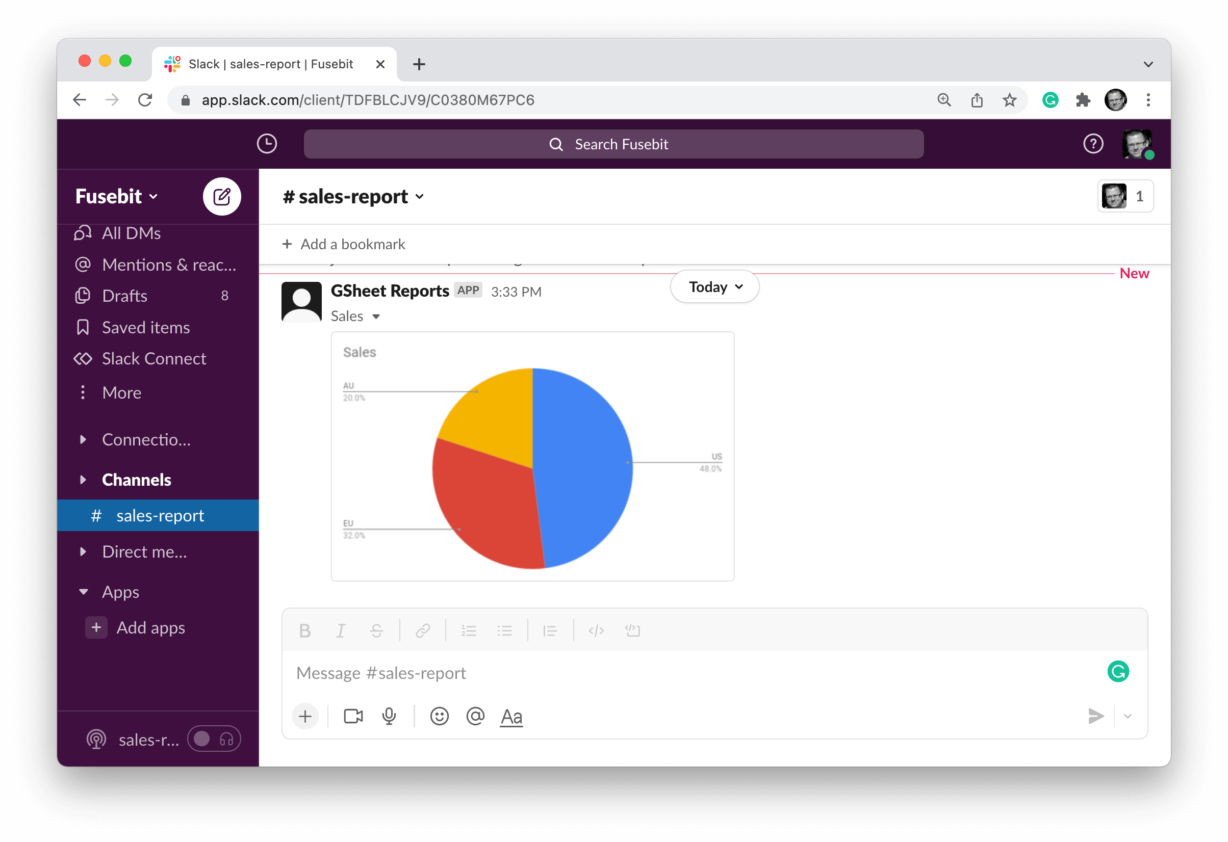 Upload Google Spreadsheet Chart To Slack